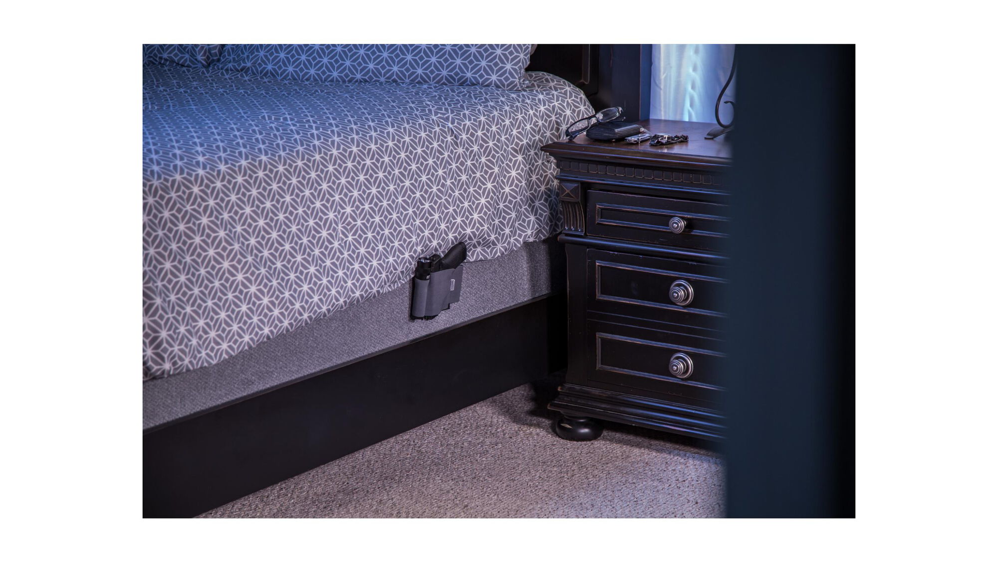 Bedside Gun Holster | Low Profile Handgun | Lockdown